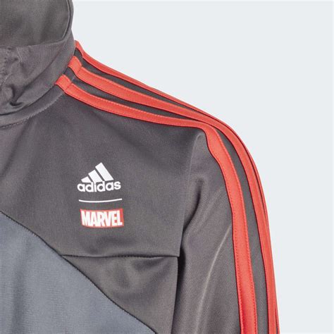 Для детей :: Одежда :: Серая спортивная куртка Adidas x Marvel Spider-Man