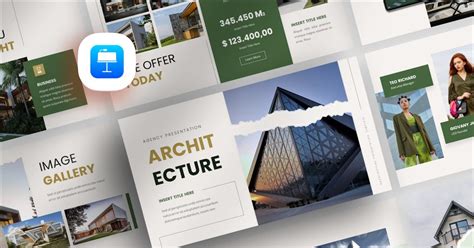 Шаблон Keynote «Агентство минималистской архитектуры Шаблоны презентаций Включая архитектура