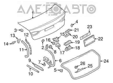 Пружина крышки багажника левая Audi A3 8V 15-20 4d, 5d 8V5-827-665 ...