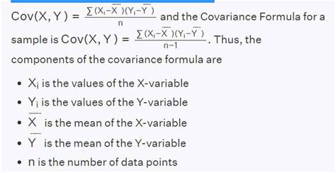 Covariance Formula Trung TÂm Gia SƯ TÂm TÀi ĐỨc Hotline 091 6265 673