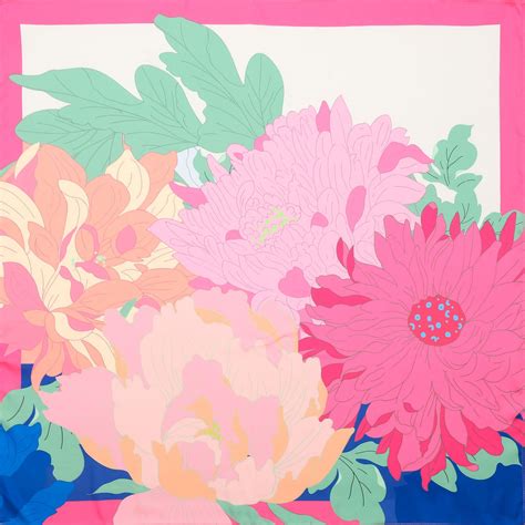 Selenichast Blossom Square 스카프 꽃 스카프 핑크색 스카프 스카프 상단 헤어 스카프 목 스카프 핸드백 스카프 여성을위한 선물 엄마를위한 선물