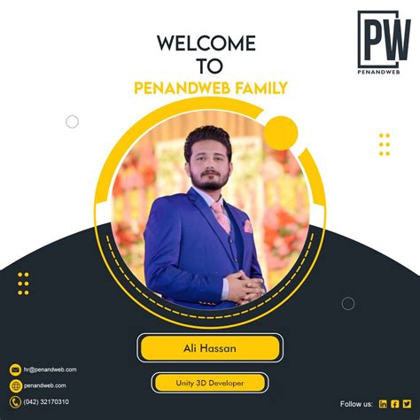 Penandweb Pvt Ltd On Linkedin Welcome Unitydeveloper Bestwishes