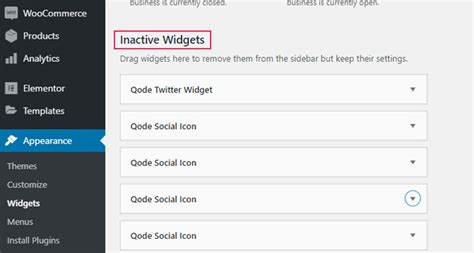 how to add widget to wordpress site qode interactive