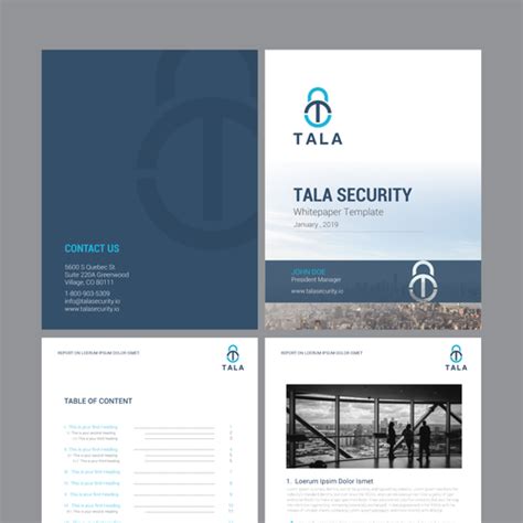 Whitepaper Template For Cybersecurity Company Other Design Contest
