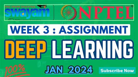 Deep Learning Week 3 Assignment Answers Jan 2024 Nptel Swayam