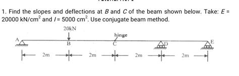 Solved Find The Slopes And Deflections At B And C Of The Chegg