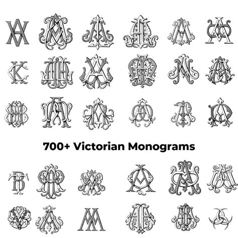 Victorian Monograms Free Download
