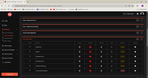 Striversheetchallenge Coding Algorithms Datastructures Aman Aggarwal