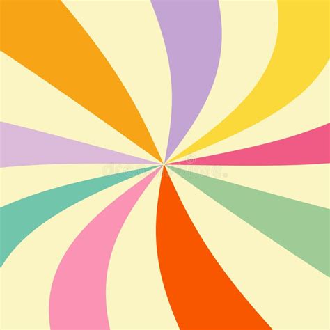 Groovy Background Retro 70s Style Cute Abstract Vintage Texture Wallpaper Hippie Wavy Vector