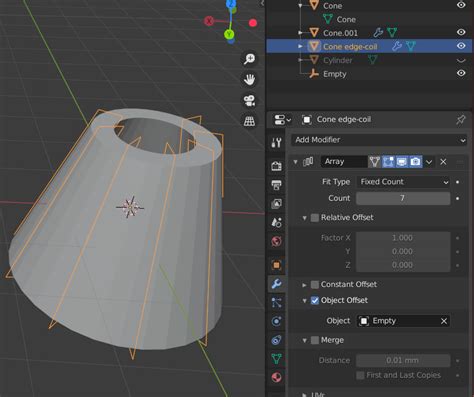 Modeling Winding Coil Using A Conical Shape For D Printing Blender Stack Exchange