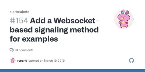 add a websocket based signaling method for examples · issue 154