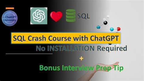 Getting Started With SQL Using CHATGPT YouTube