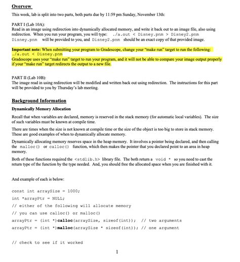 Overvew This Week Lab Is Split Into Two Parts Both