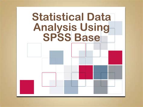 Statistical Analysis Using Spss Ppt