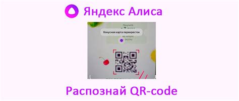 Алиса распознай / отсканируй QR-код
