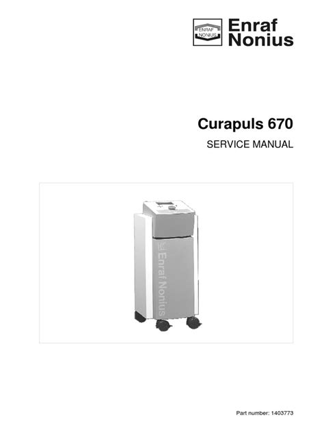 Enraf Nonius Curapuls 670 Service Manual Pdf Pdf Mains Electricity Computer Engineering