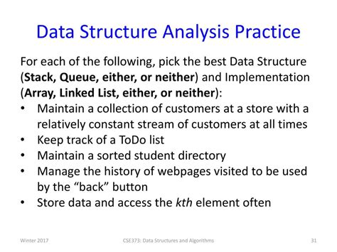 Cse373 Data Structures And Algorithms Ppt Download
