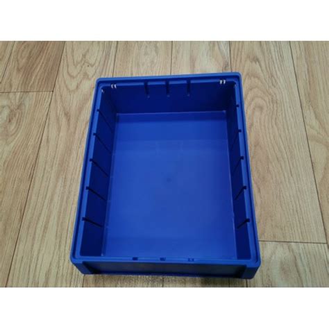Blue Plastic Stackable Space Saving Storage Bin Pk3209
