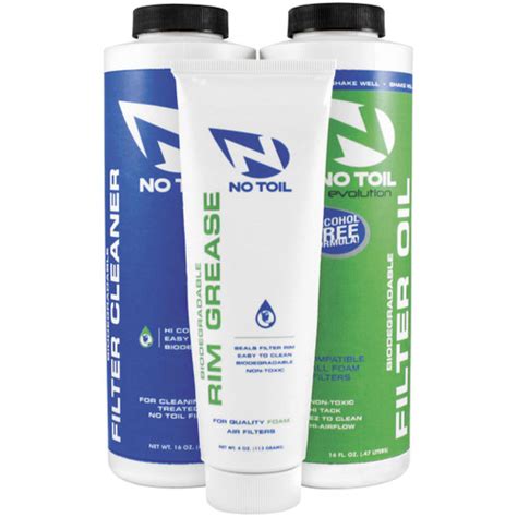 No Toil Alcohol Free Foam Air Filter Oil 3pk Kit Foam Air Filter Oil