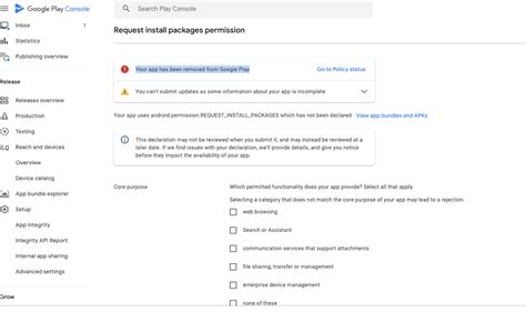 Android Google Play Store Request Install Packages Block Stack Overflow