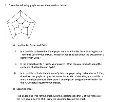 Solved Given The Following Graph Answer The Questions