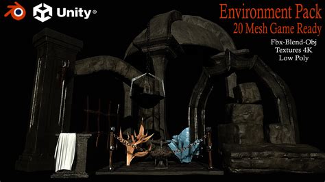 artstation environment pack 20 mesh game ready game assets