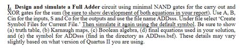 solved use quartus ii and vhdl code answer parts c to e for