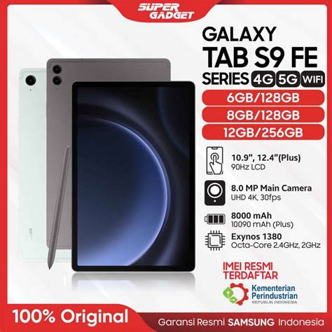 Jual Samsung Galaxy Tablet Tab S Fe Fe Plus G Wifi Ram Gb Gb Gb Gb Gb S Fe Android