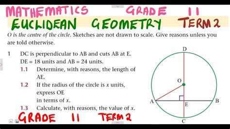 Mathematics Grade 11 Euclidean Geometry Exercise 1 Theorem 1