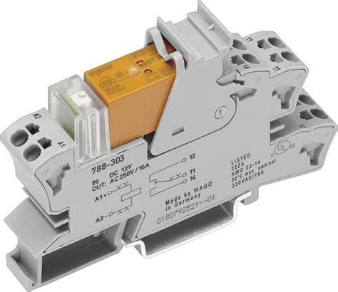 Wago 788 311 Relay Component Nominal Voltage 12 V Dc Switching Current