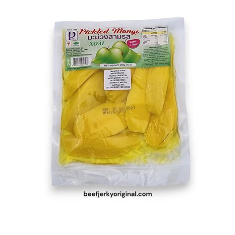 Pickled Mango 200g Sweet And Sour Thai Snack Beef Jerky Original