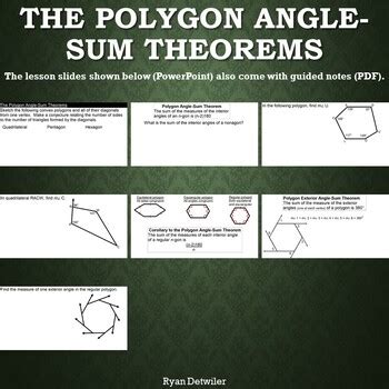 The Polygon Angle Sum Theorems By TPT With Detwiler TPT