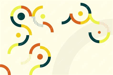 Premium Vector Abstract Semicircle Geometric Shape Illustration With Dots And Halfcircle