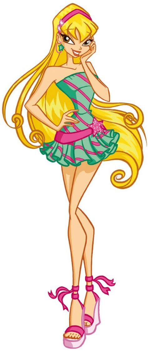 Винкс Стелла описание персонажа мультсериала и картинки