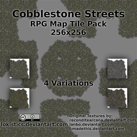 Cobblestone Streets Free Rpg Map Tile Pack By Lokistics On Deviantart