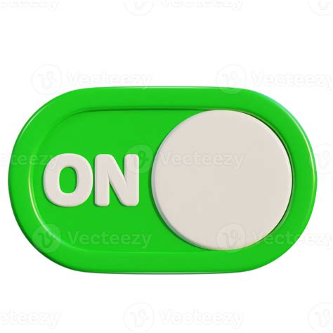3d Toggle Switch Buttons On And Off Icon Illustration 28293866 Png