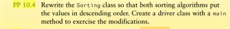 Solved In Main Driver Class Create A Randomly Ordered Array