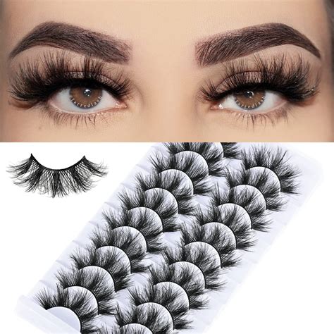 Farred Natural Lashes Short False Eyelashes Wispy Mink Eye