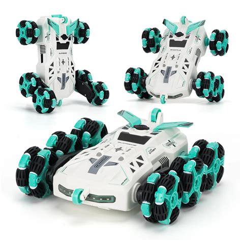 Rc스턴트자동차 트위스트 제스처 감지 Rc 스턴트 카 4wd 듀얼 원격 제어 전기 장난감 어린이 소년 음악 오프로드 4x4