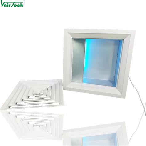 Aluminum False Ceiling Supply Air Diffuser For Uv Sterilizer Diffuser