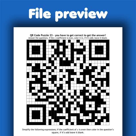 qr code puzzle 23 simplifying expressions andy lutwyche