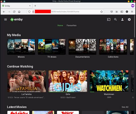web app failing to connect remotely through app emby media web app