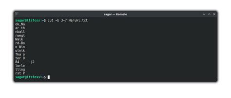 Cut Command Examples In Linux