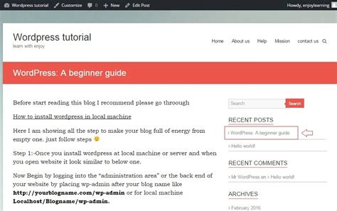 A Step By Step Wordpress Tutorial For Beginners
