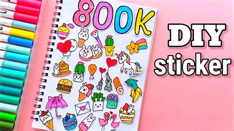 How To Make Your Own Stickers Diy Paper Sticker Stickers Diy