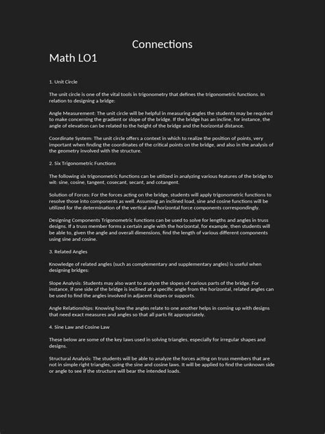 Connection Math Pdf Trigonometric Functions Triangle