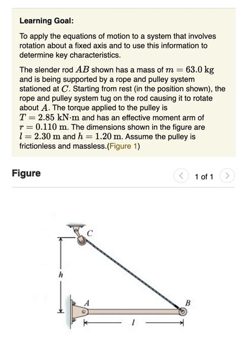 solved a find angular acceleration a of the rod theta 4 10