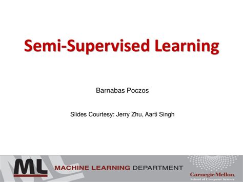 [ppt] semi supervised learning barnabas poczos slides courtesy jerry