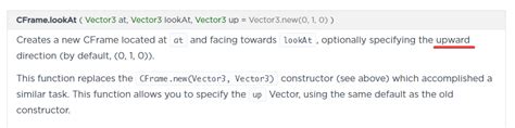 cframe lookat not working as intended scripting support developer