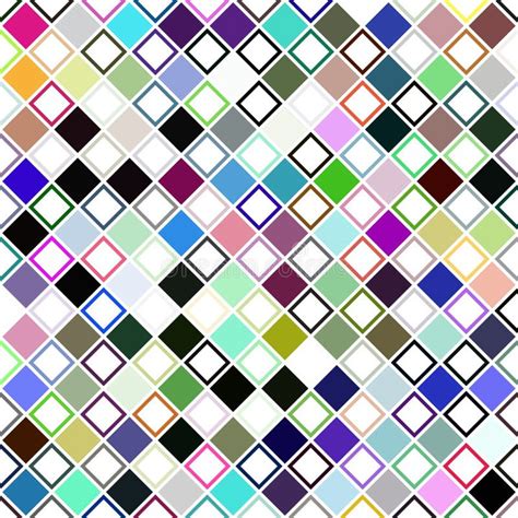 Rainbow Colorful Squares Grid Pattern Background Stock Vector Illustration Of Grid Abstract